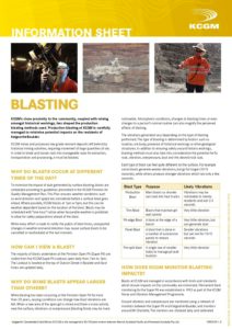 Blasting Information Sheet - The Super Pit